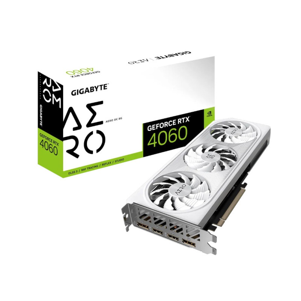 Buy Gigabyte GeForce RTX 4060 Aero OC 8GB GDDR6 128-Bit Gaming Graphics ...