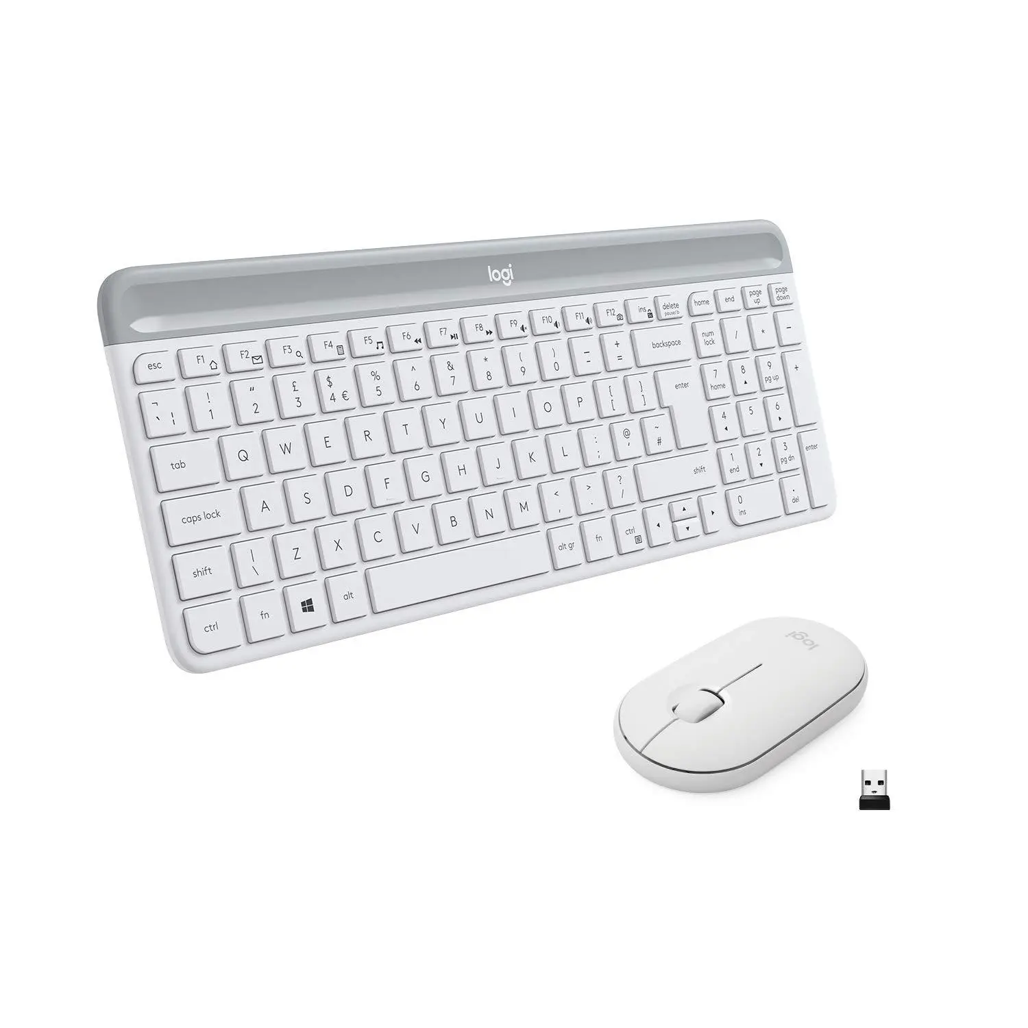 Buy Logitech MK470 Slim Combo White Colour Green Apple Compunet